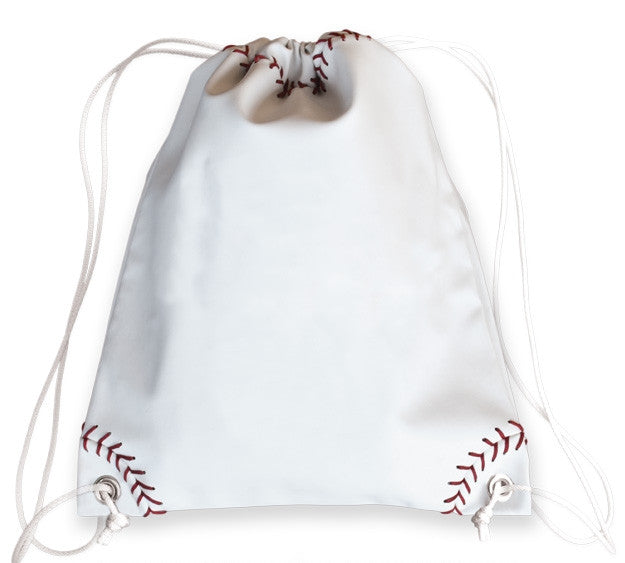 Sports themed Drawstring Bags made from actual sports ball materials ...